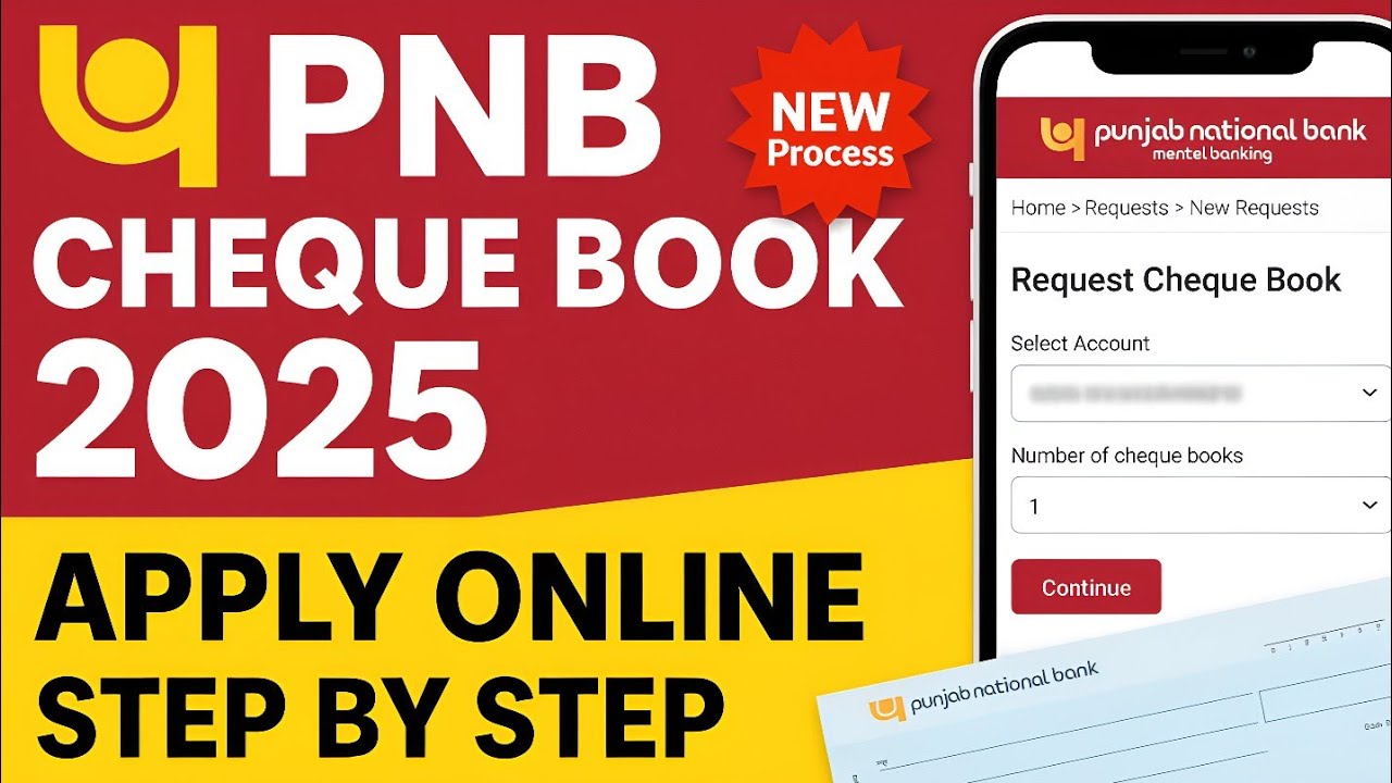 Pnb cheque book request online | Pnb cheque book apply online | How to ...