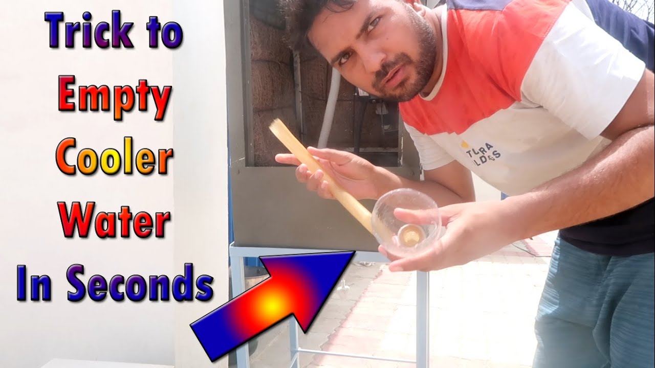 How to Empty Air Cooler water in just seconds - YouTube