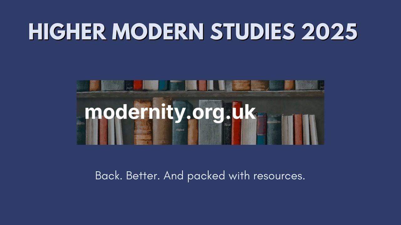 Higher Modern Studies 2025 - YouTube
