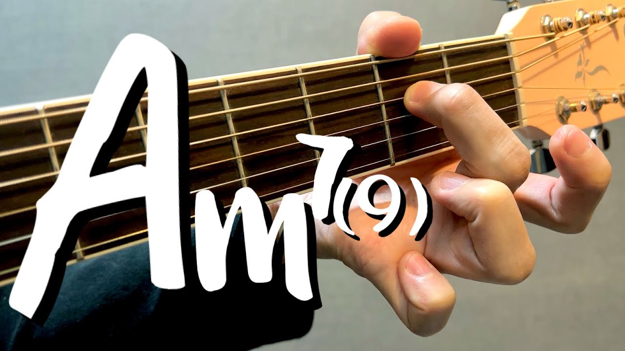 [하루10분 통기타] Am7(9) 코드 소리 & 모양 (초급) Am7(9) chord guitar lesson / 통기타 독학 ...
