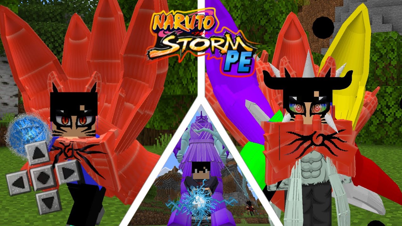 SAIU! NOVA ATUALIZAÇÃO da Addon NARUTO STORM com MODO DE TODAS BIJUUS ...