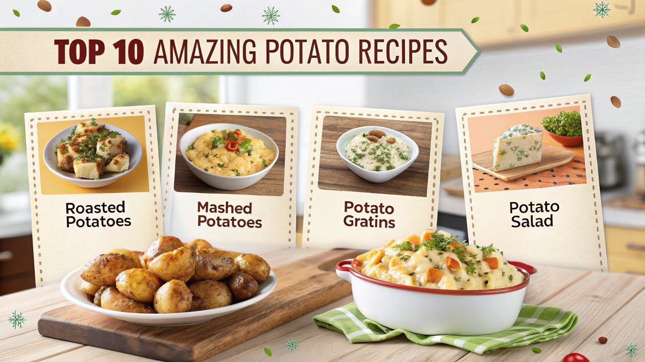 Top 10 Amazing Potato Recipes #potato recipes #potato chips #potato ...