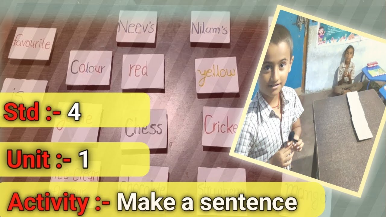 STD 4 ENGLISH UNIT 1| Eng. Activity| Make a sentence| Std 4 Eng ...