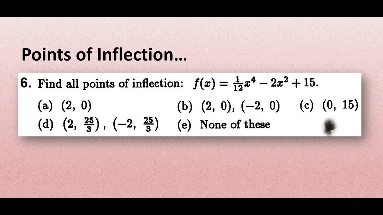 Calculus 1 Review for Test 6 Question 6 - YouTube