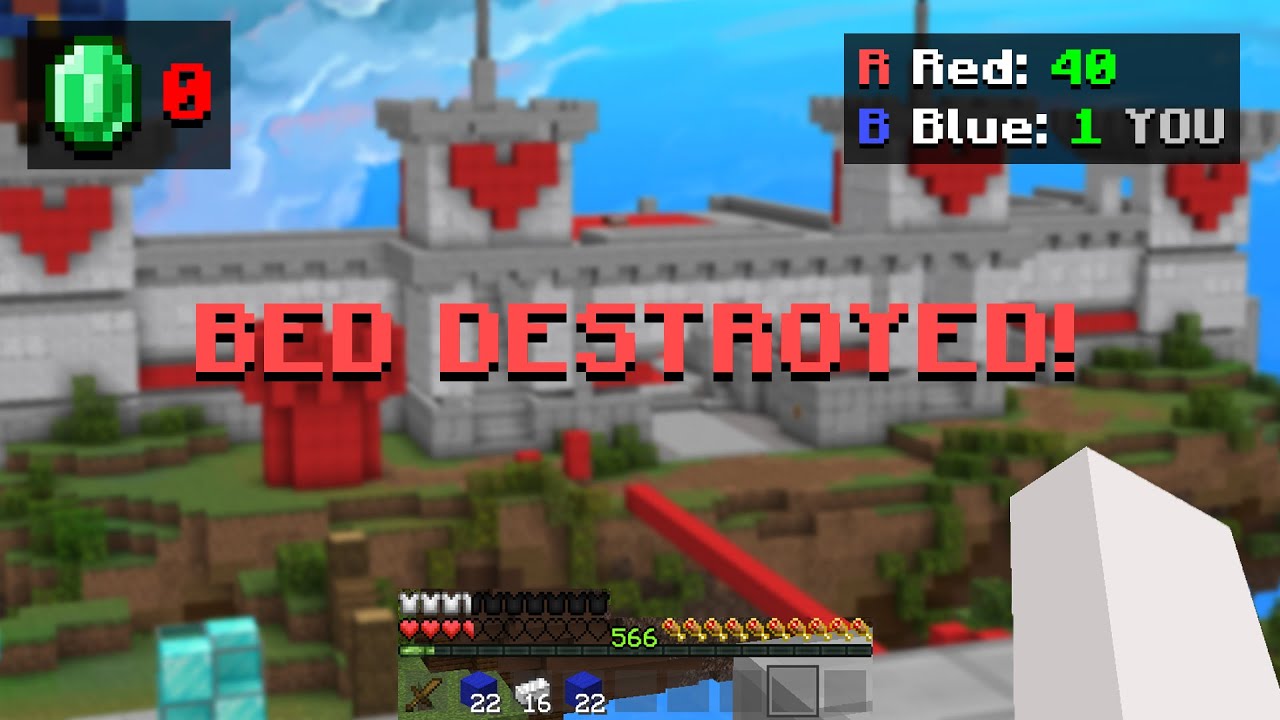 The Impossible 1v40 Bedwars Castle Clutch - YouTube