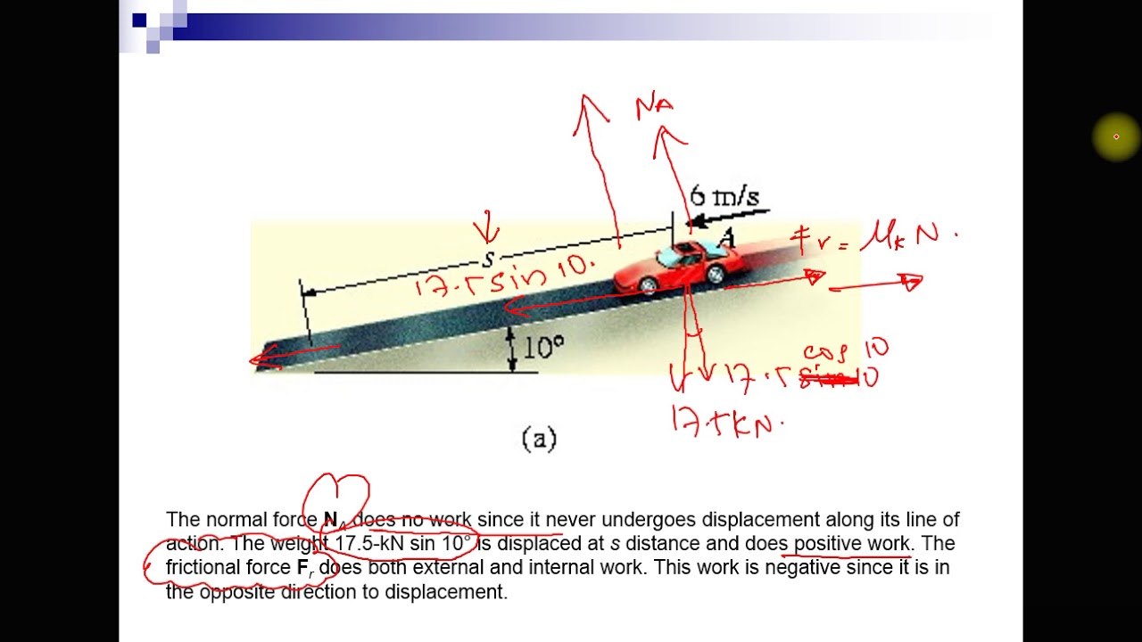 Dynamics Work and Energy Tutorial 9 - YouTube