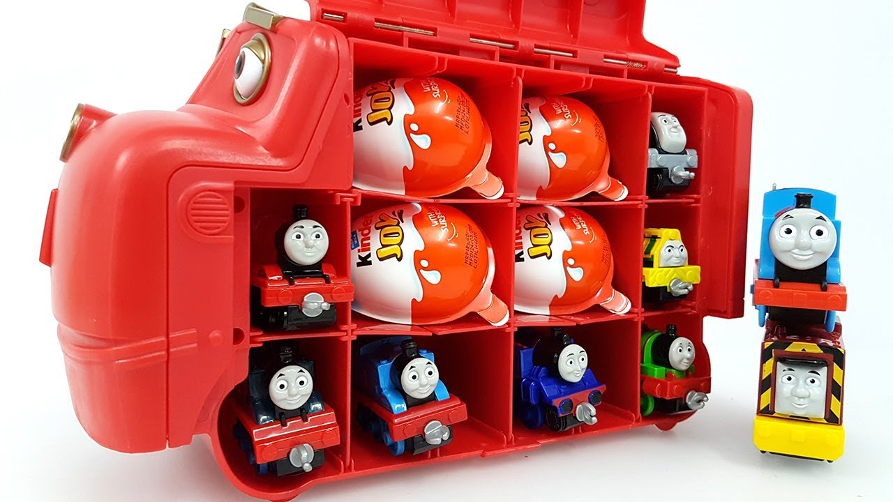 Thomas and Friends with Wilson Carry Case with Amazing Kinderjoy ...