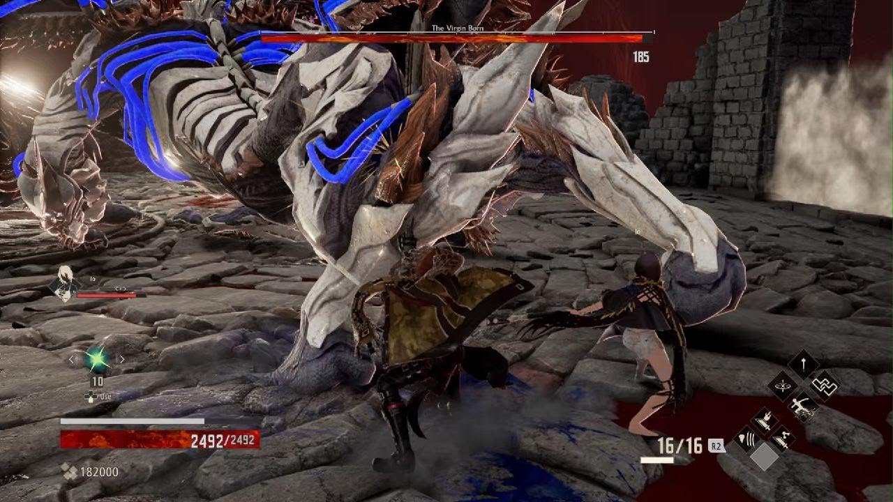 CODE VEIN final boss Y190 - YouTube