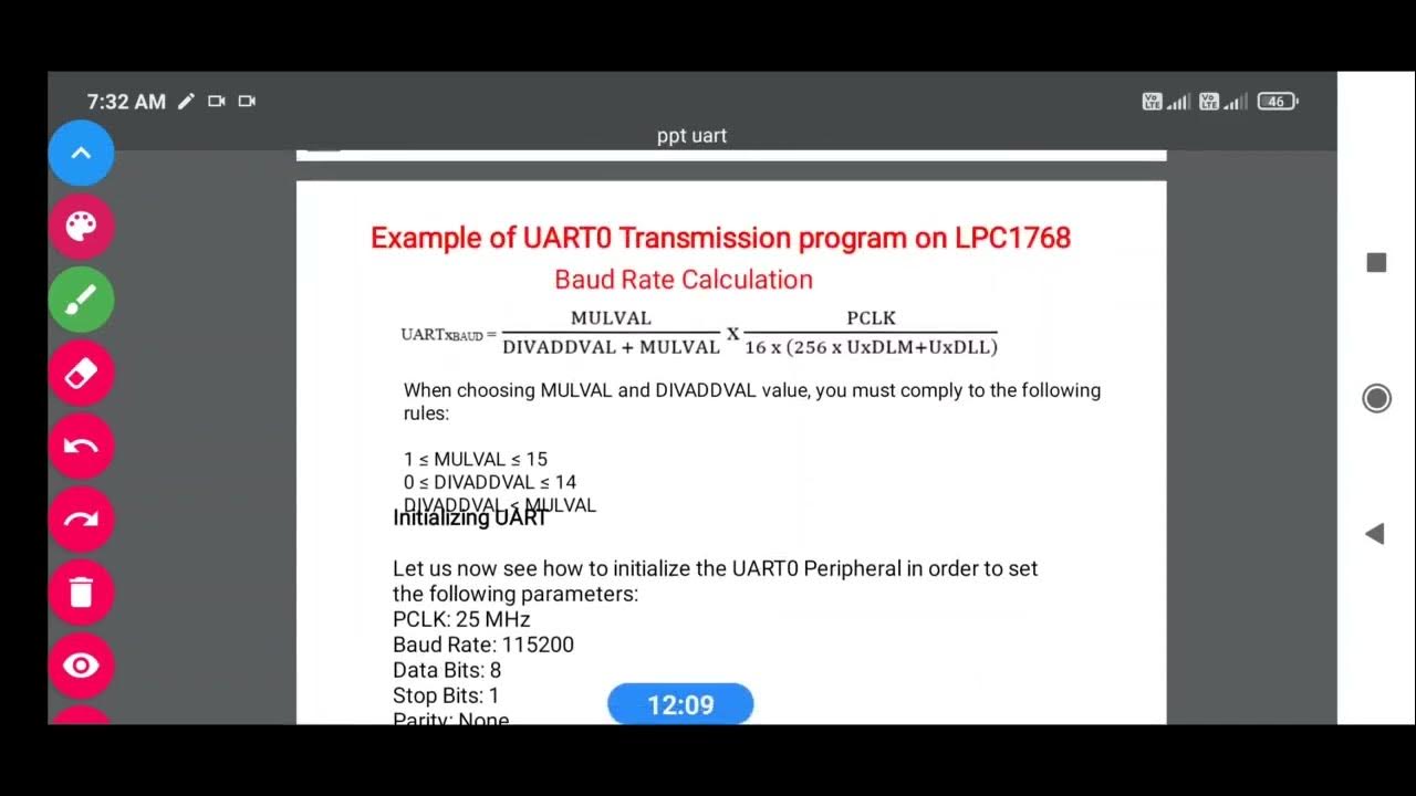 UART in LPC1768 with Example - YouTube
