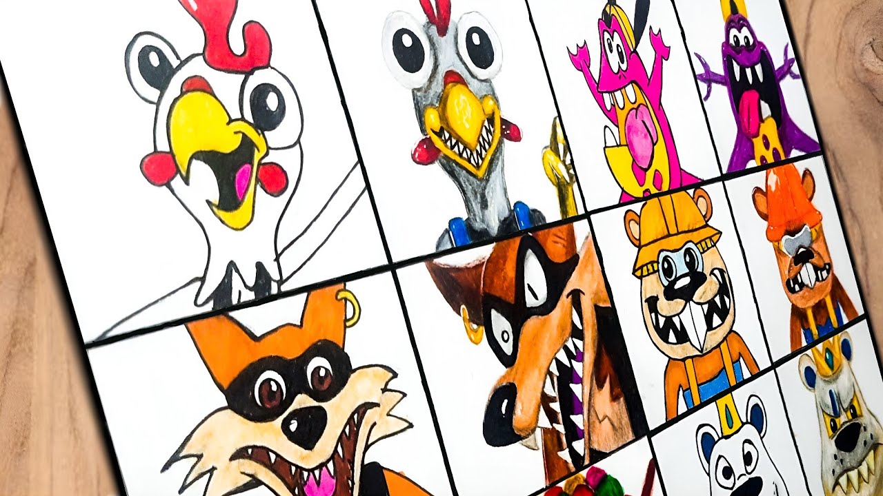 [Drawing] ROBLOX CLUCKY'S | ALL CHARACTERS | Clucky's, Jaxon Jackyl ...