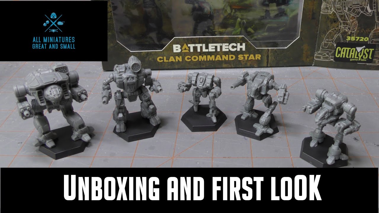 Battletech Clan Command Star - Unboxing and First Look - Alphastrike - YouTube
