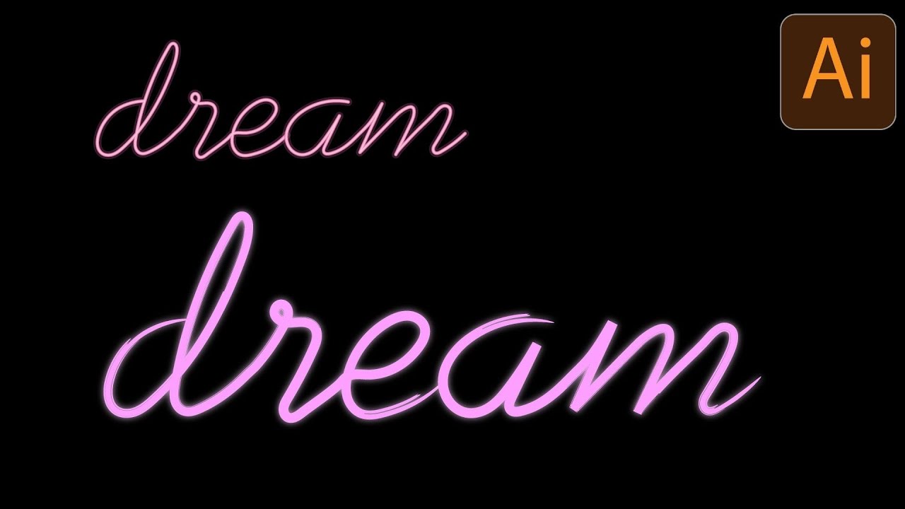 Illustrator - Drawn line text - type as a single line object - YouTube