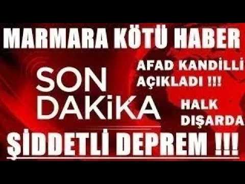 MARMARA DEPREM OLDU SON DAKİKA TÜRKİYE