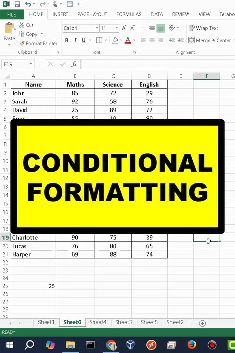 Conditional Formatting in Excel #computertricks #excel #exceltips #exceltricks #trending - YouTube