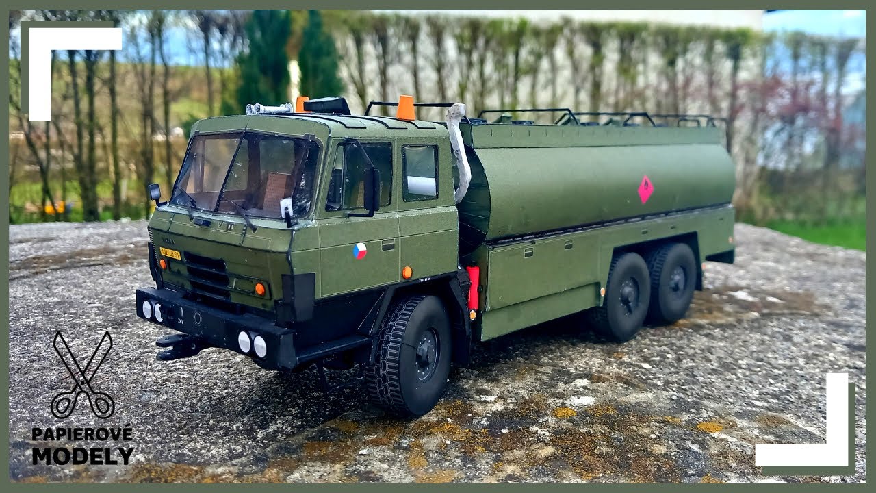 vojenská velkoobjemová cisterna TATRA T815 CA-18 - YouTube