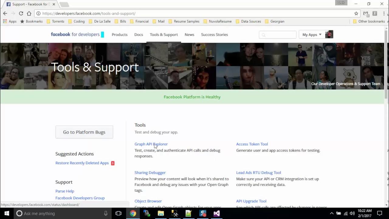 Part 4 - Use Facebook Graph API Request and Response - YouTube