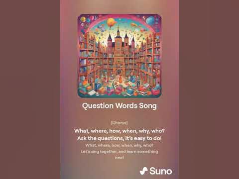 Question Words Song【英会話ソング】 - YouTube