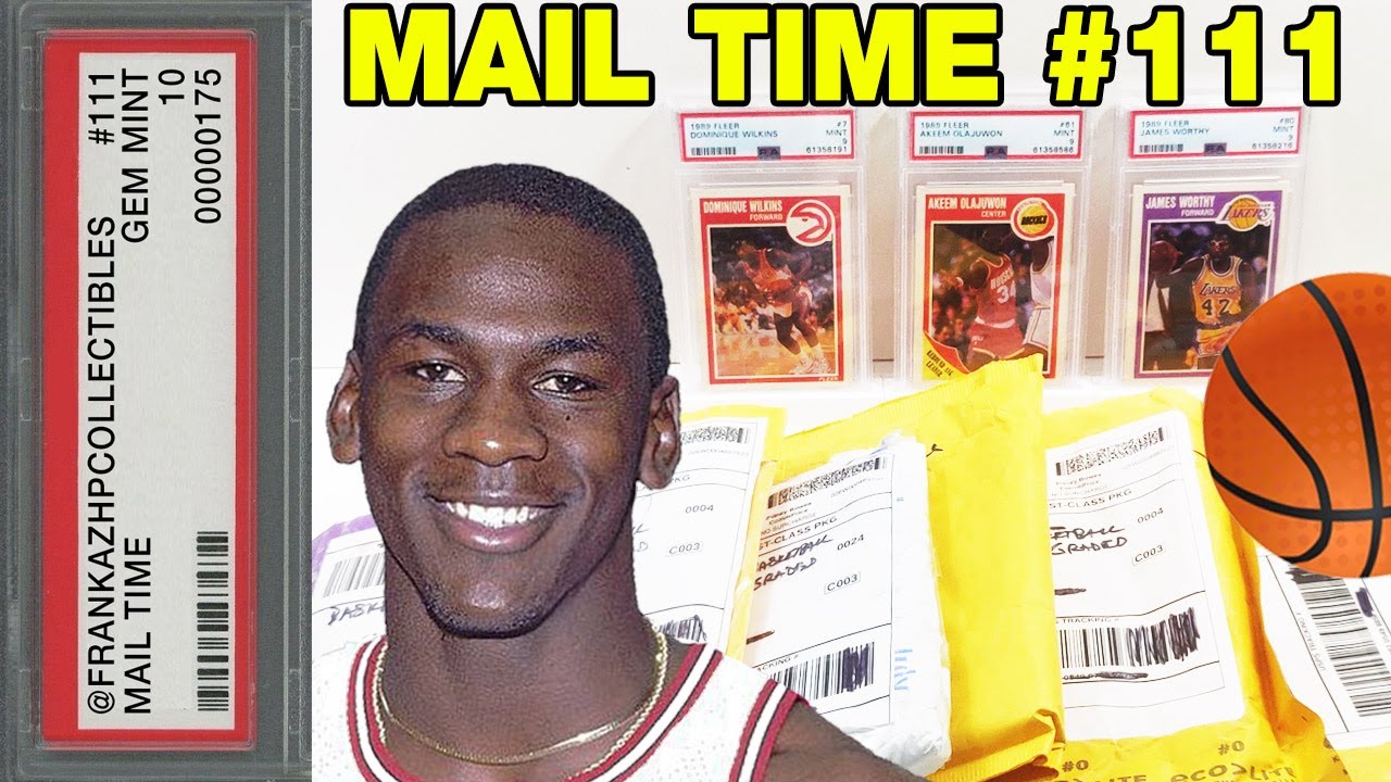 6 PSA Graded & 4 Raw (w 1 Auto) Basketball mail time packages (Fleer ...