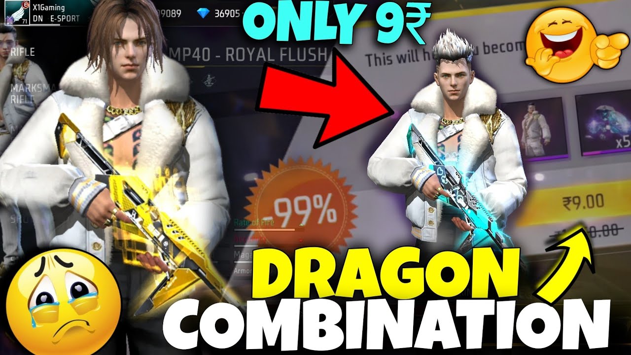 9Rs Airdrop 💀 bundle combination FF New Bundle Combination ️Dragon ...