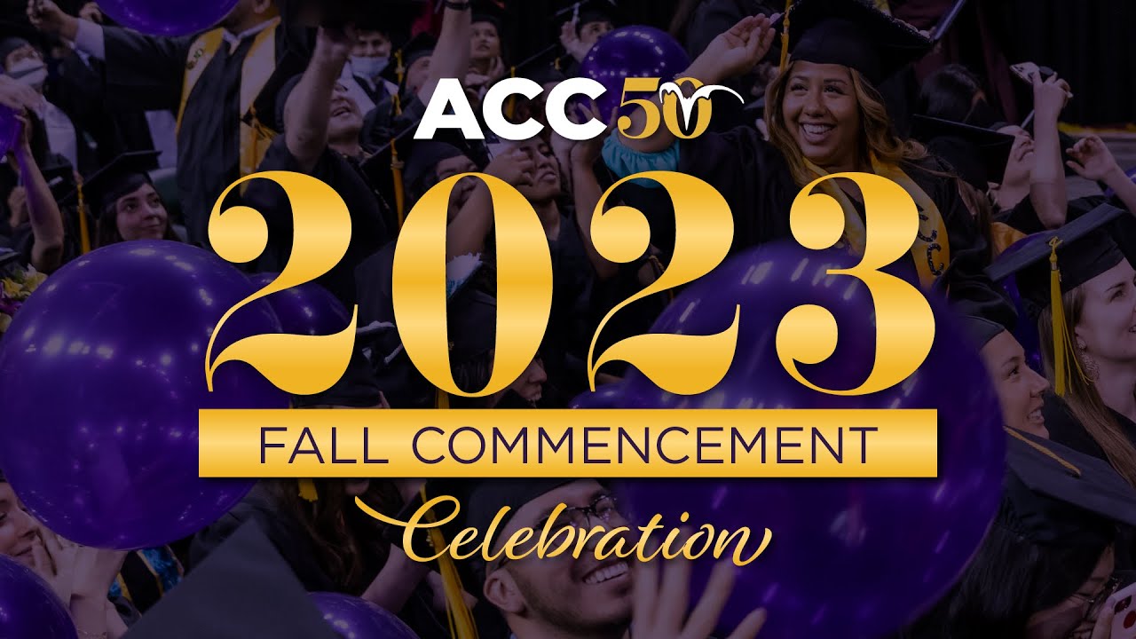 ACC Fall 2023 Commencement- ACCTV Recap - YouTube