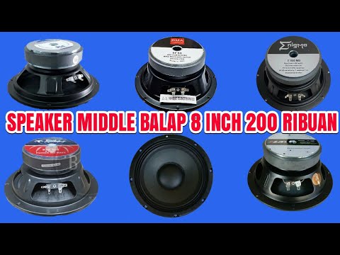Speaker middle balap 200 ribuan | 8 inch - YouTube
