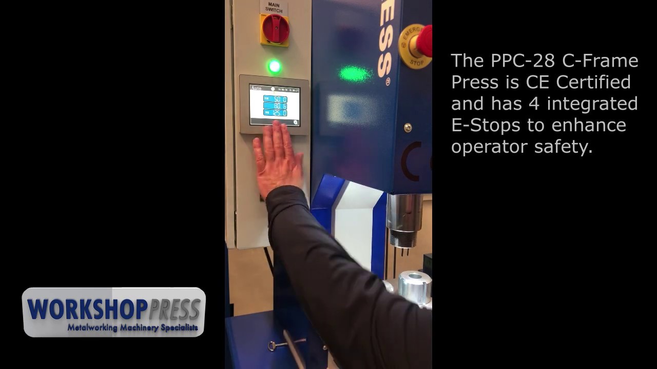 Features of the C-Frame Press 28 Tons Model PPC-28 from RHTC Profi ...