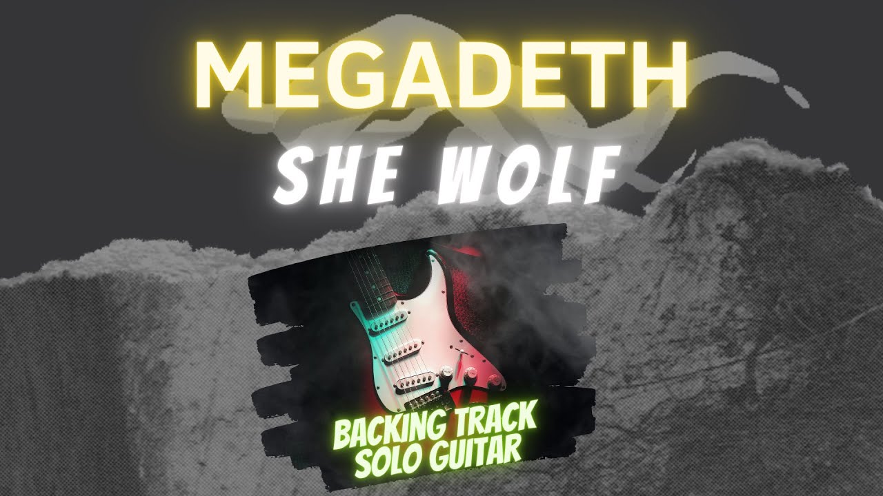 Megadeth She Wolf Backing Track Solo - YouTube