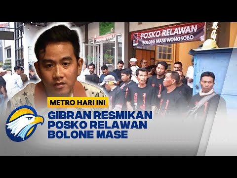 Gibran Resmikan Posko Relawan Bolone Mase - YouTube