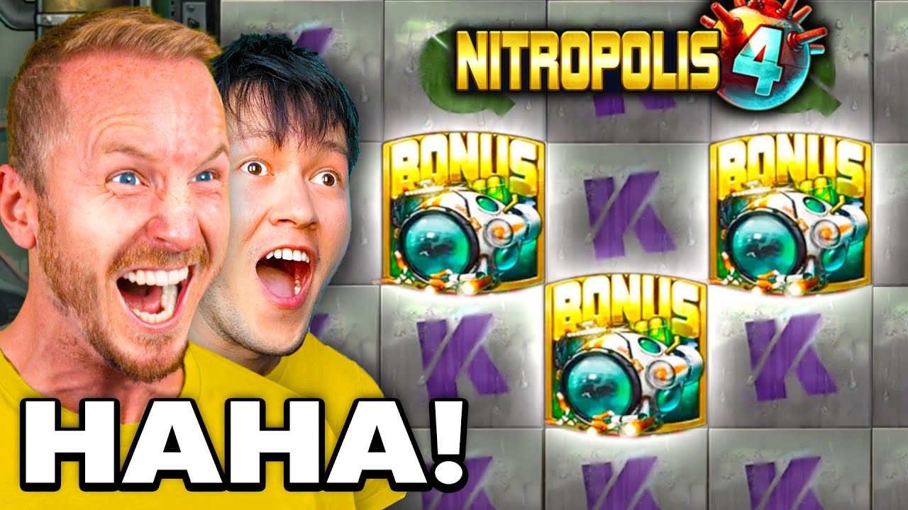 HELT GALET BONUSSPEL på Nitropolis 4 BIG WIN hos Hajper Casino - YouTube
