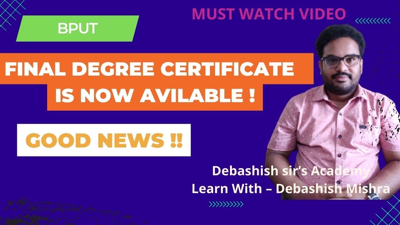 HOW TO FIND YOUR DEGREE CERTIFICATE ?? - YouTube