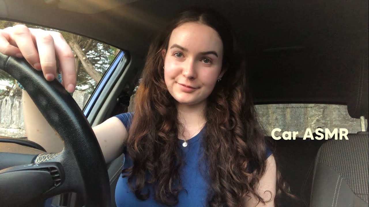 ASMR in my car (tapping, scratching, soft spoken) - YouTube