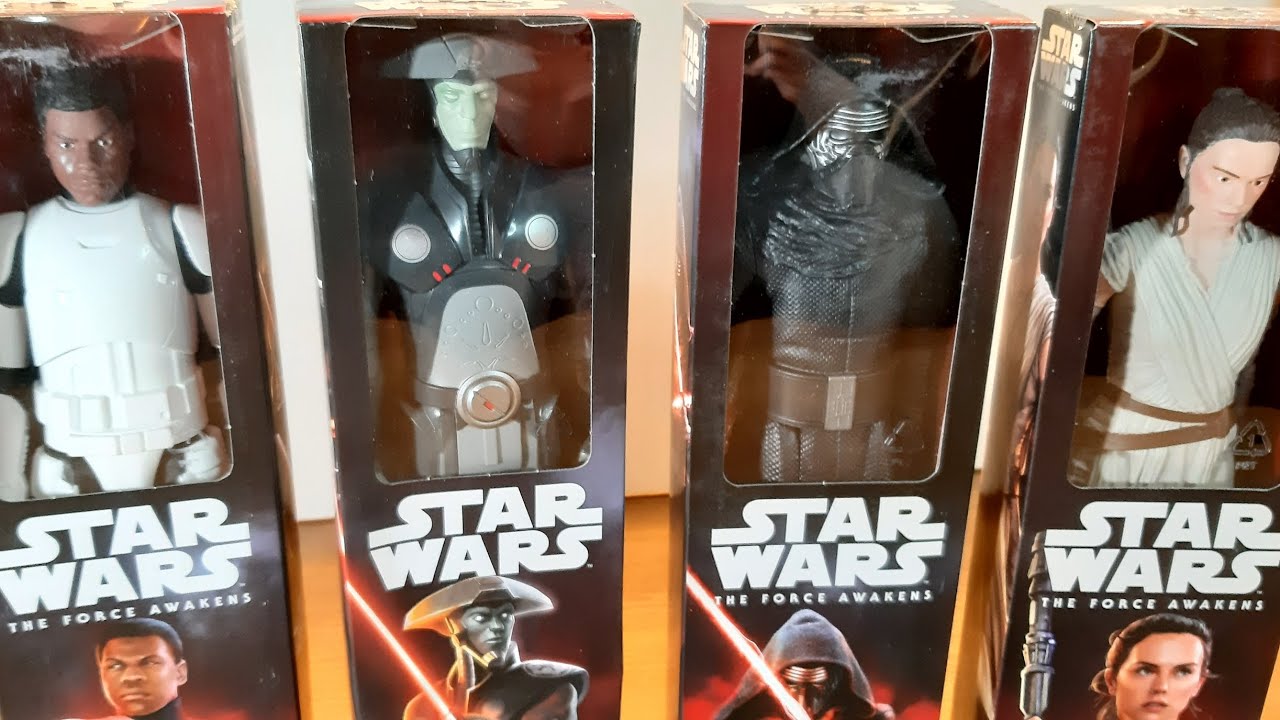 Star Wars 12 inch The Force Awakens Figures. - YouTube