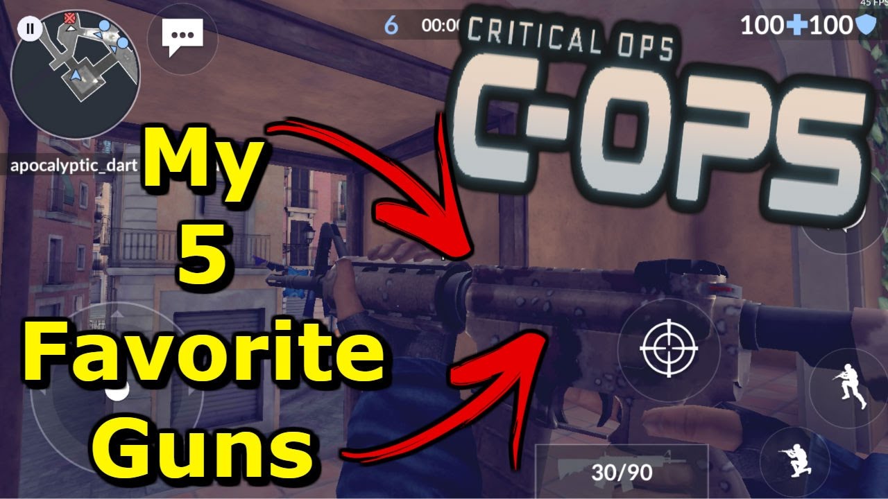 Critical Ops My 5 Favorite Guns (My Opinion) - YouTube