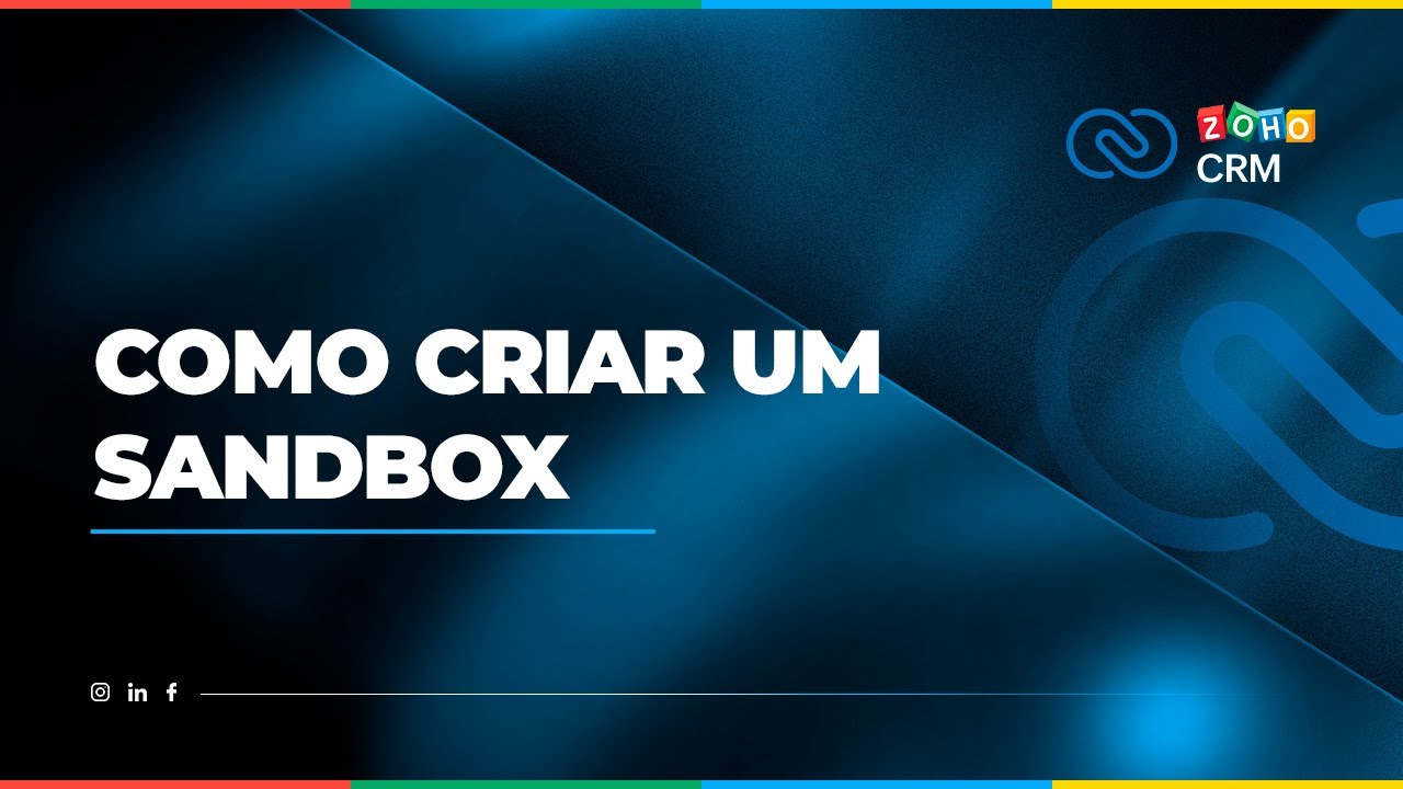 Como criar um SandBox no Zoho CRM - YouTube
