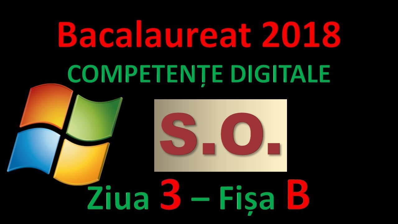 Sisteme de Operare - Competente Digitale, ziua 3 - YouTube
