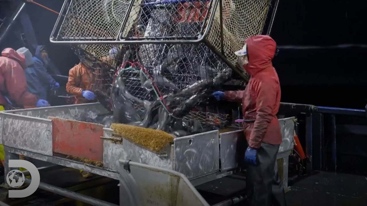 Un gran trabajo en la pesca de bacalaos negros | Pesca Mortal ...