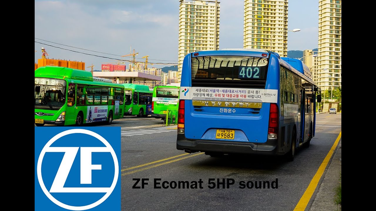 [The Singing Bus] ZF ecomat sound Tribute - Seoul Bus line 402 - 현대 뉴슈퍼 ...