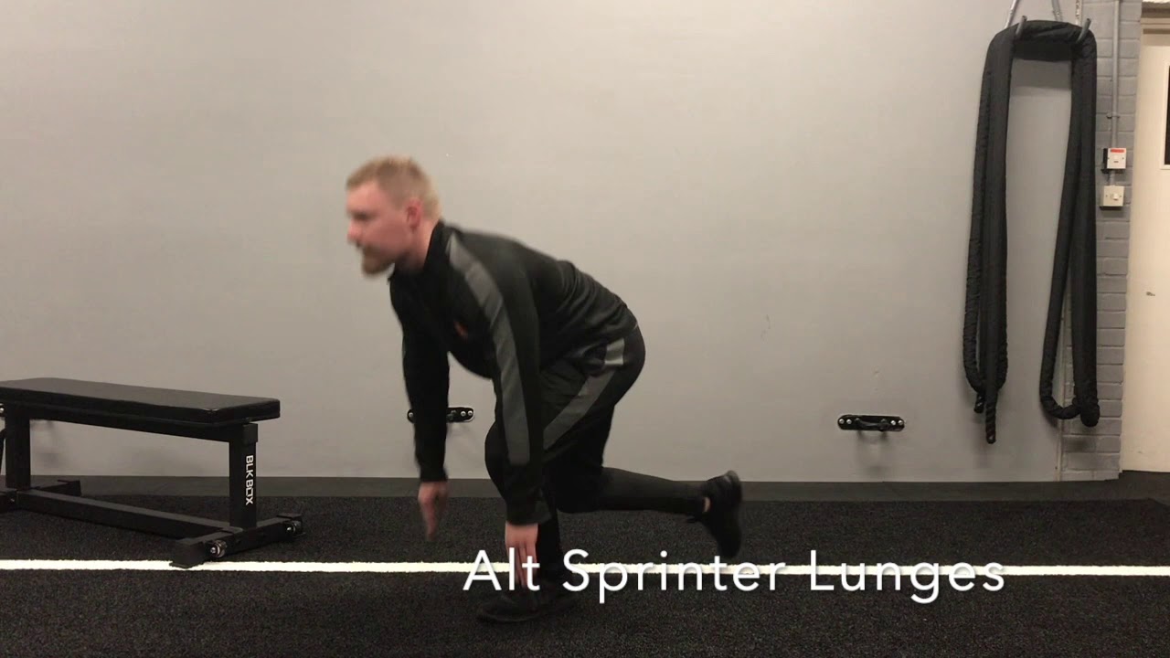 Alt Sprinter Lunges - YouTube