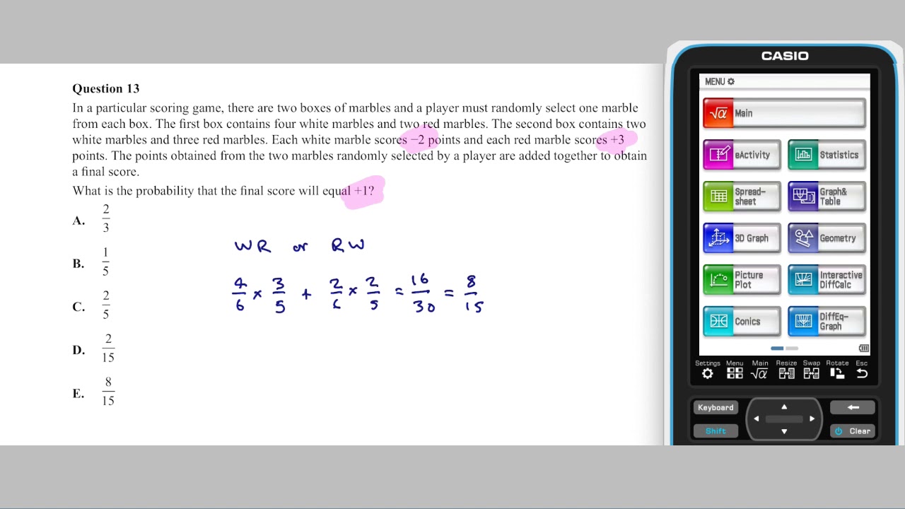 2018 VCE Maths Methods Exam Solutions Section A - Questions 11-15 - YouTube