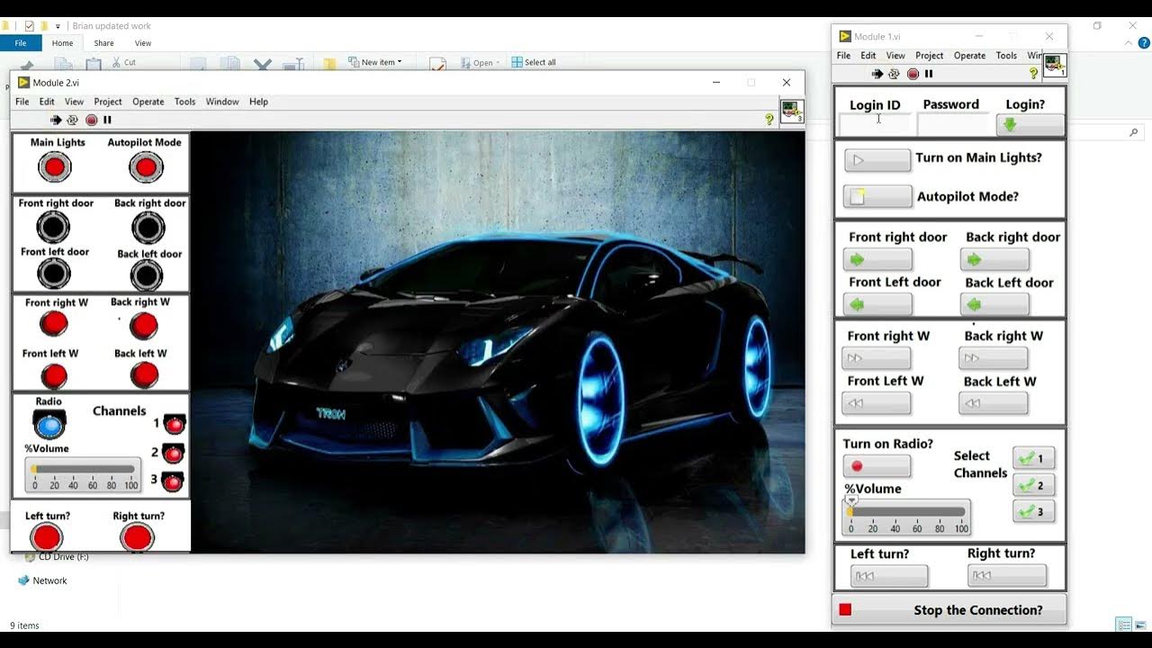LabVIEW TCP protocol | Automatic car control - YouTube