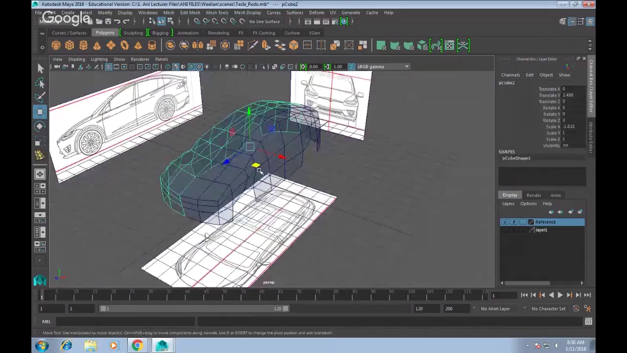 Maya Vehicle Modeling _01_ Blocking - YouTube