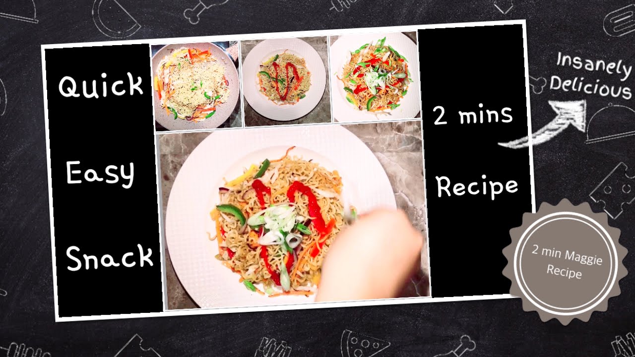 2 mins Maggie Recipe | How to make 2 minutes Noodles at home I Easy and ...