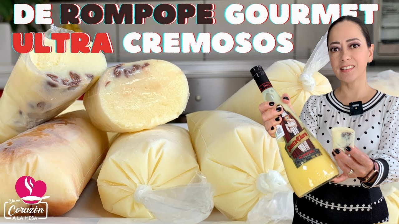 5⃣ Ideas! Cómo hacer BOLIS de ROMPOPE | HIELITOS de ROMPOPE | Bolis ...