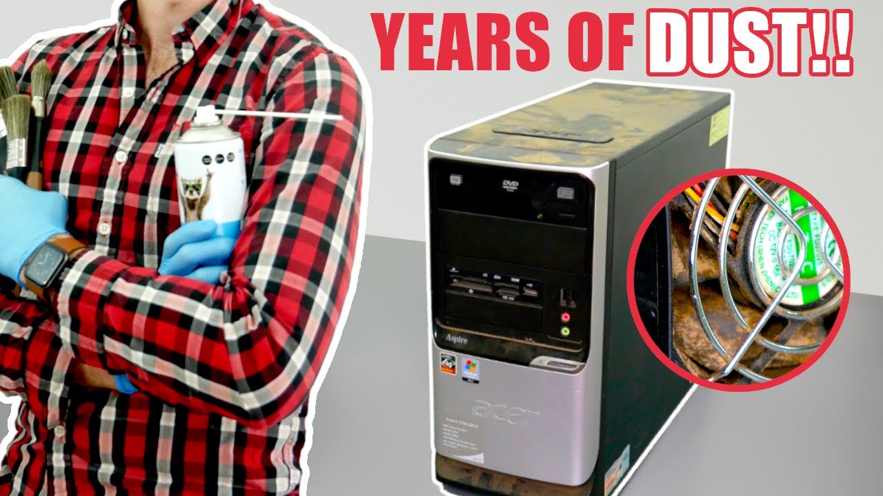 CLEANING a 15 years OLD computer with power supply RESTORATION (acer ...