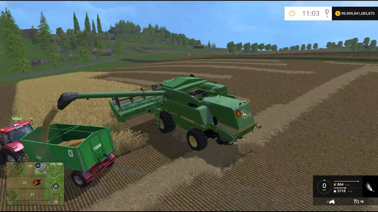 Farming Simulator 15 PC Mod Showcase: John Deere Combine - YouTube