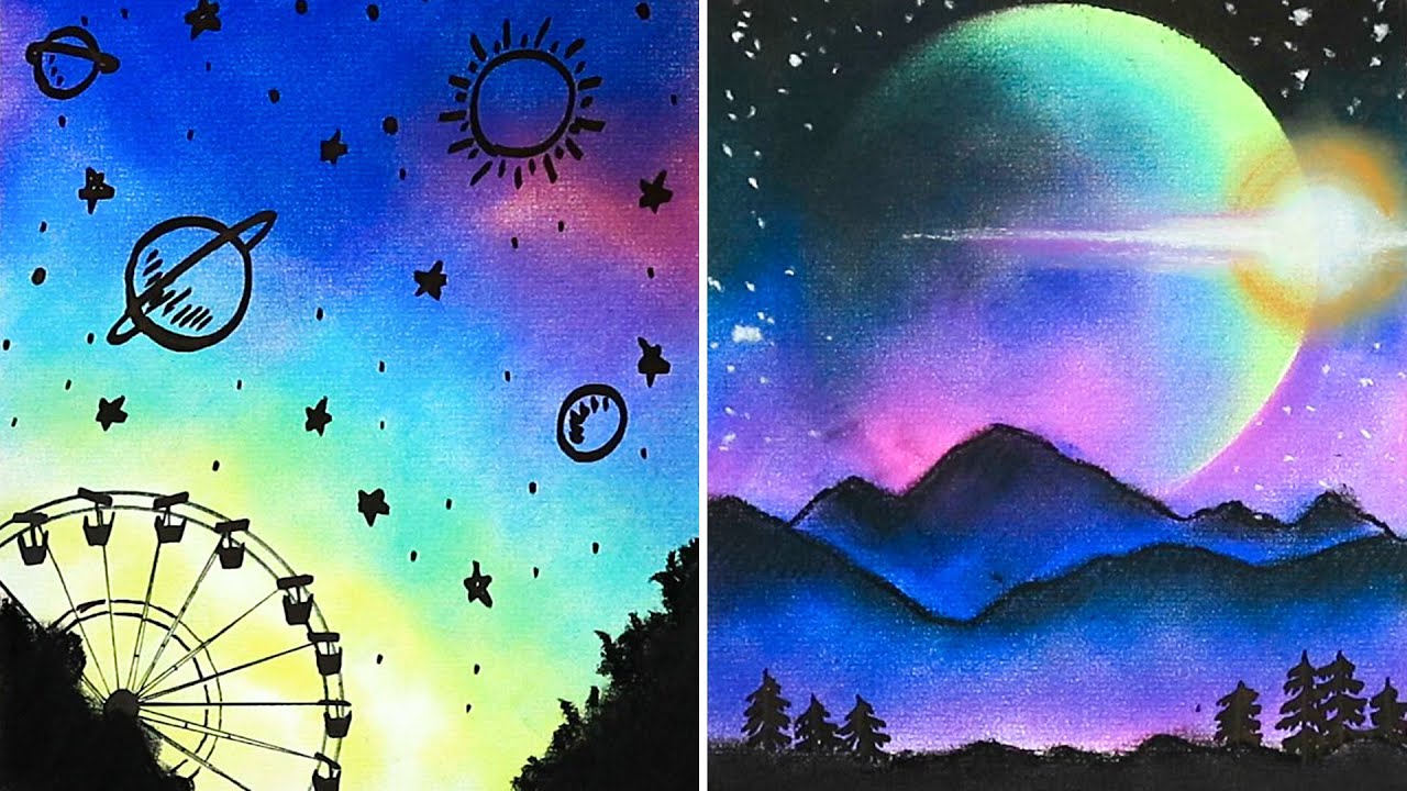 12 Easy Drawing Tricks For These Boring Days - YouTube