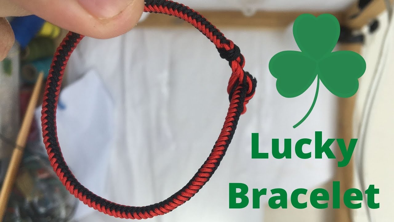 The best string bracelet tutorial | Lucky Bracelet | Stay at home - YouTube