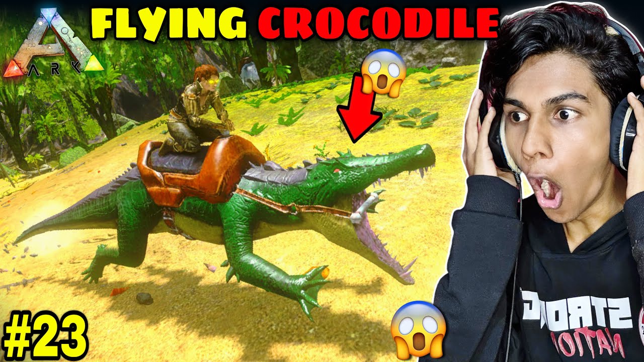 I Tamed A Flying Crocodile! 😱- ARK Mobile Gameplay - Part 23 (Hardcore ...