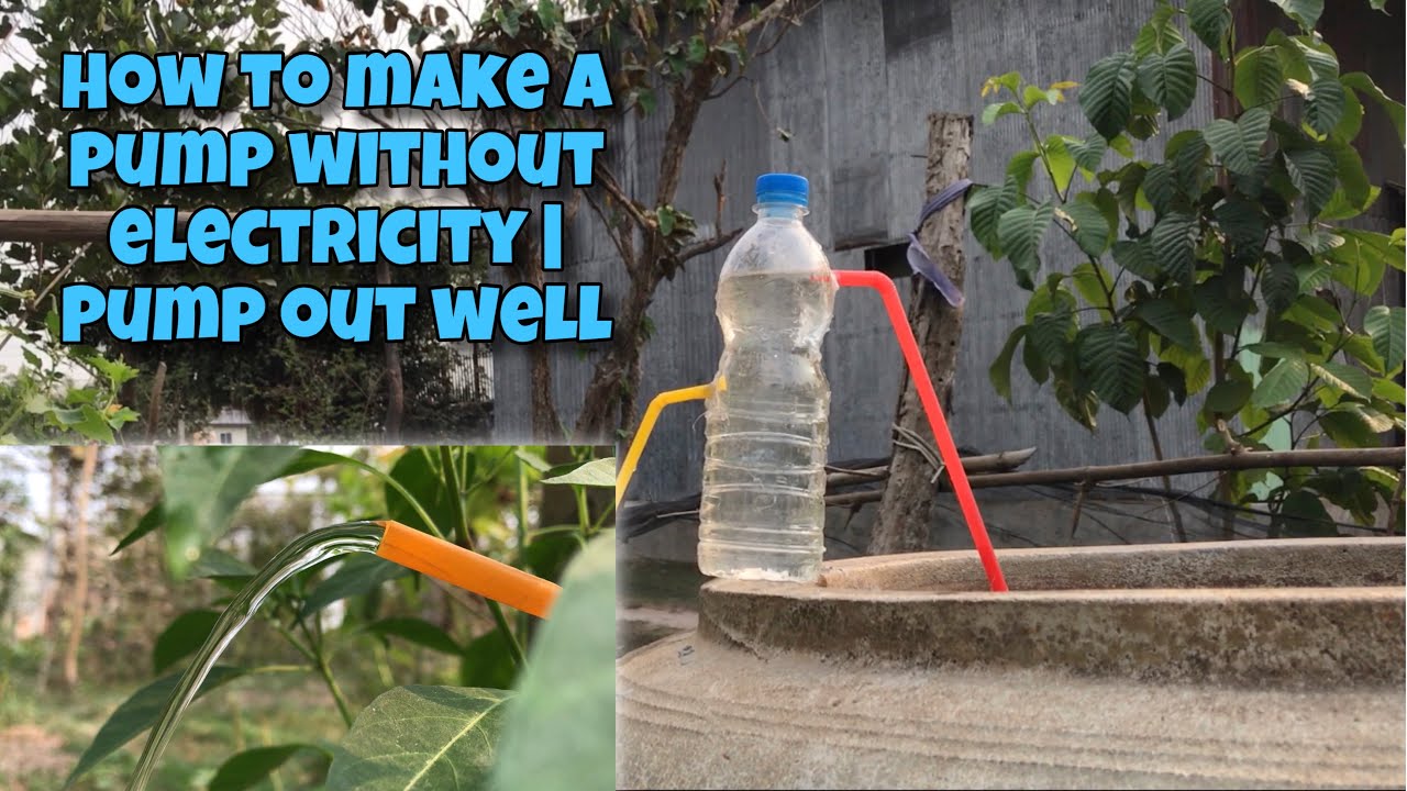How to make a pump without electricity | Pump out well | DIY - YouTube
