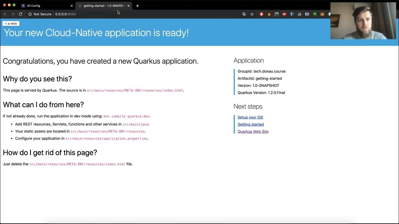 Quarkus Backend Development With Java And Graalvm Configuring Your Application Youtube